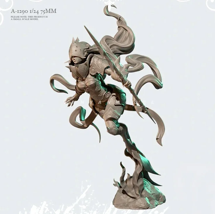 1-24-Resin-figure-model-kits-DIY-beauty-colorless-and-self-assembled-A ...