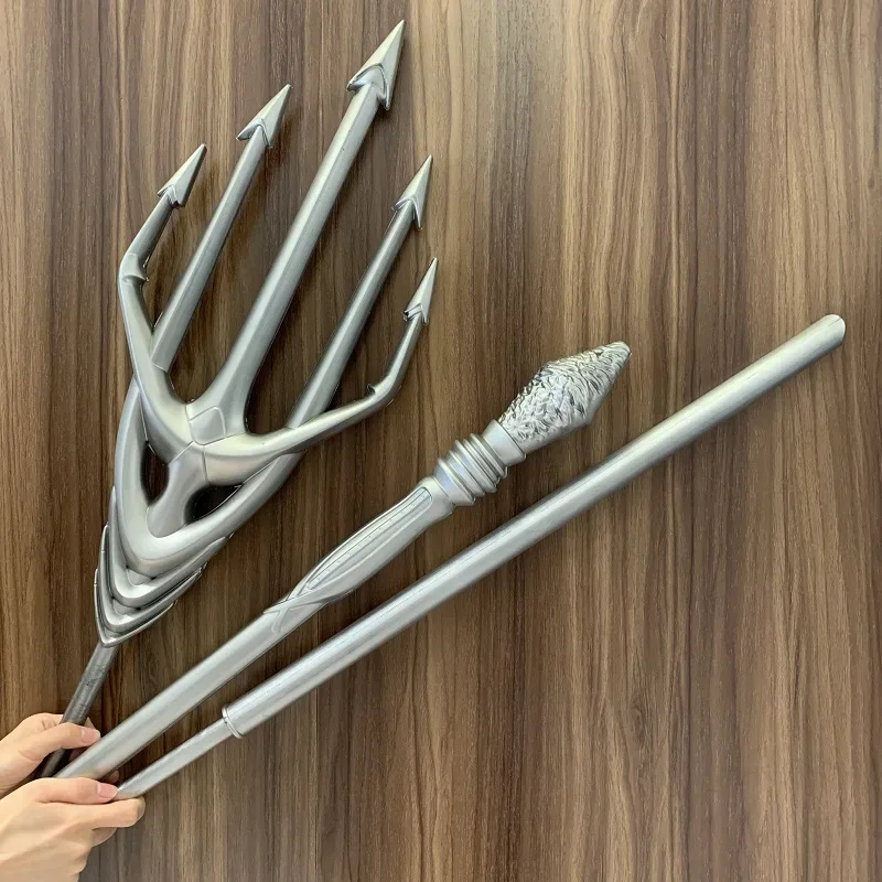 WW 180cm Silver Trident God Of Sea Cosplay Legend Fork Safety PU Toy ...