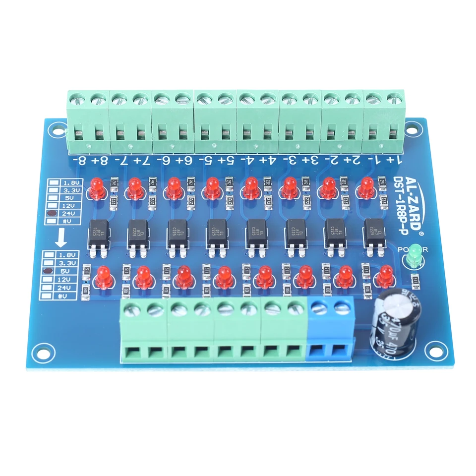 Level Shifter 8-Channel Logic Level Converter - NPN/PNP 3.3V-24V ...