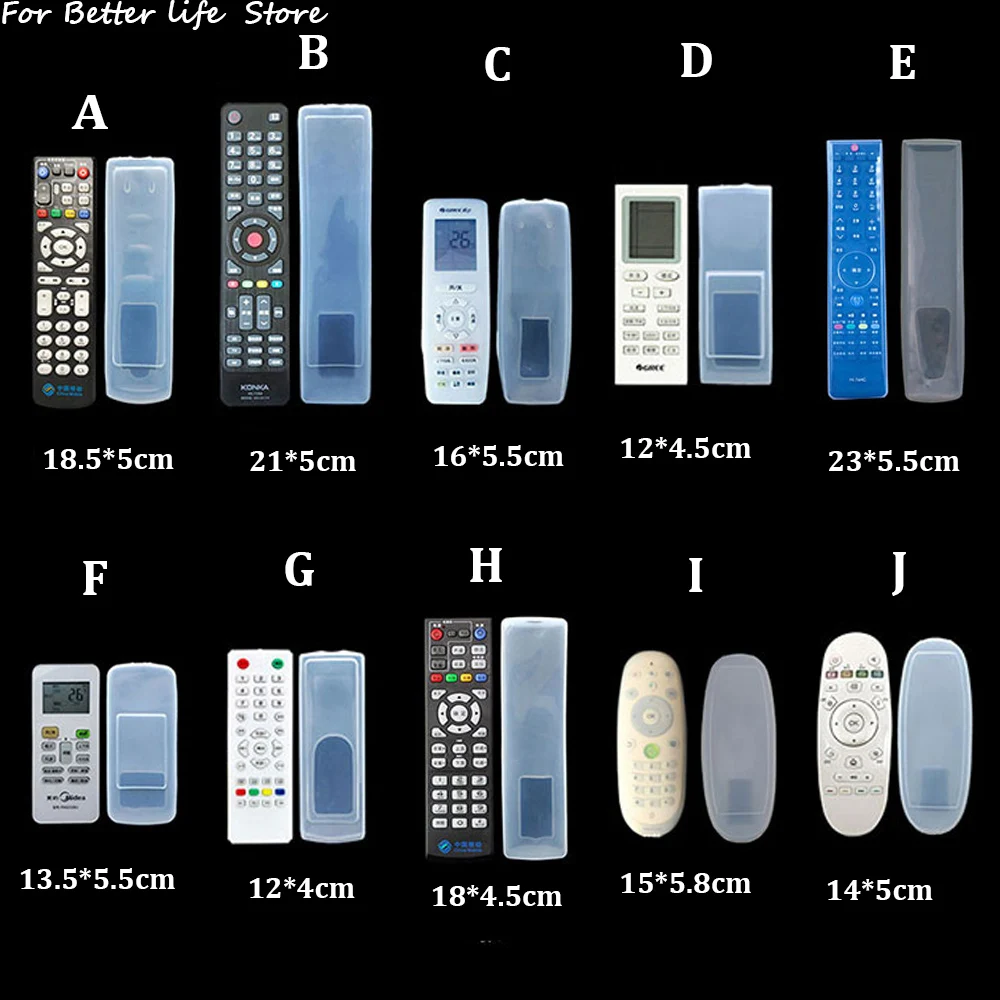 Silicone TV Remote Control Protective Sleeve Dust Protection Storage ...