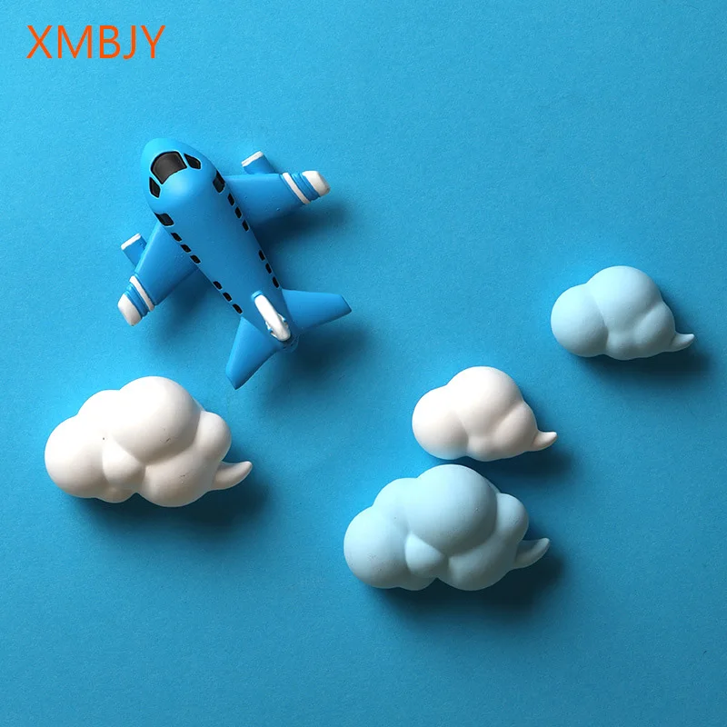 Free-shipping-Cartoon-Cute-Cloud-Refrigerator-Magnet-Sticker-Airplane ...