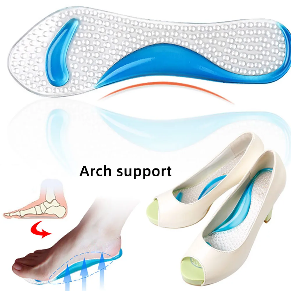 Semelle de chaussure,Semelles intérieures Orth4WD en gel de silicone ...