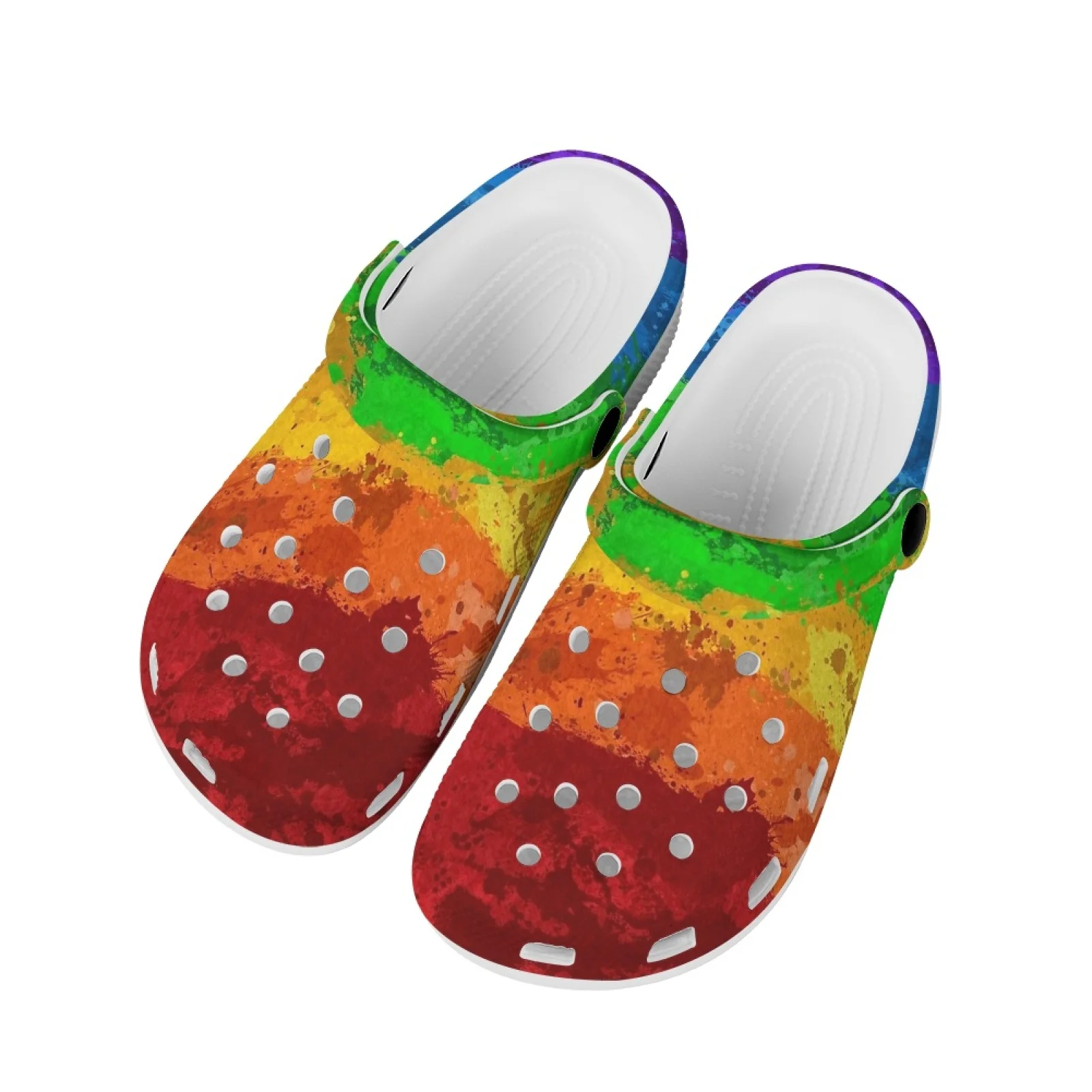 Beliodome-Unisex-Garden-Clogs-Shoes-Abstract-LGBTQ-Pride-Rainbow-Flag ...