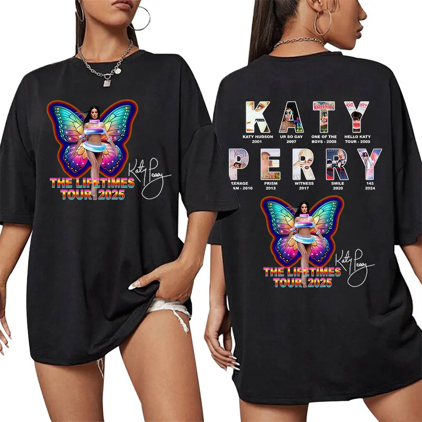 Katy Perry The Lifetimes Tour 2025 Merch camiseta hombres mujeres moda ...