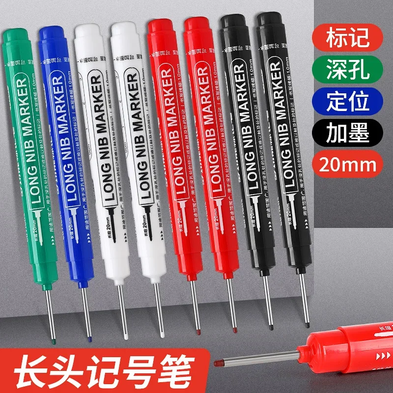 5/10Pcs 20mm Large Capacity Long Head Markers Pen Bathroom Woodworking ...