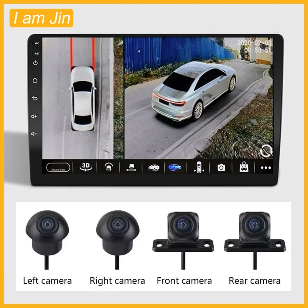 360 Cameras for Car Panoramic Camera 1080P AHD Front /Rear /Left /Right ...