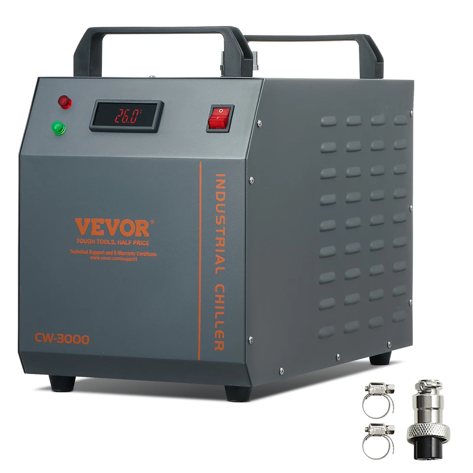VEVOR-Industrial-Water-Chiller-CW-3000-80W-CW-3000-Pro-150W-Air-Cooled ...