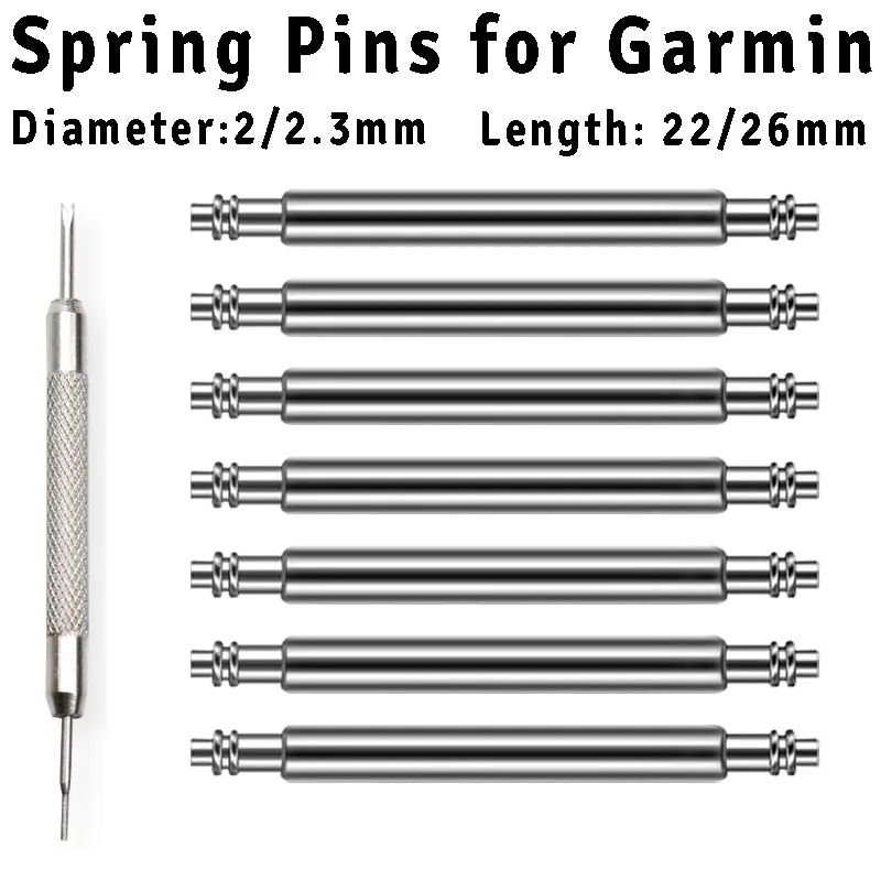 Stainless Steel Watch Band Spring Bar 22mm 26mm for Garmin Fenix 8 51mm ...