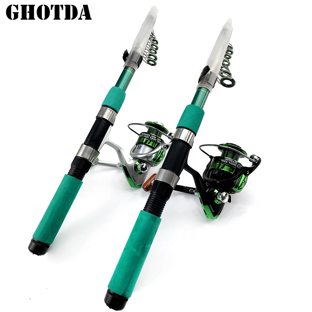 Super-Hard-Sea-Fishing-Rod-Set-Portable-Saltwater-Travel-Pole-Set-Brake ...