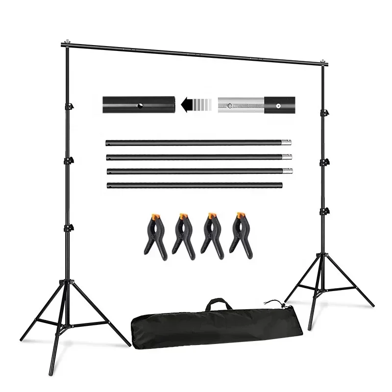 2-6-3M-Flexible-Adjustable-Background-Stands-Photo-Portable-Quick-Mount ...