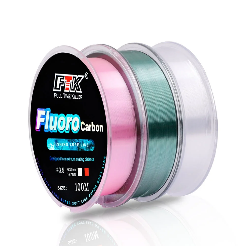 100M-Fluorocarbon-Coating-Fishing-Line-0-14MM-0-50MM-4-136LB-34-32LB ...