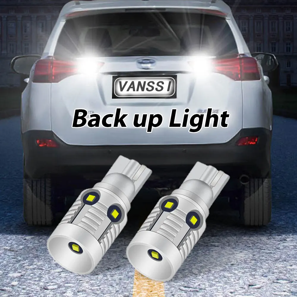 2PCS T15 W16W LED Canbus No Error Bulbs 2020 SMD Backup Reverse Light ...