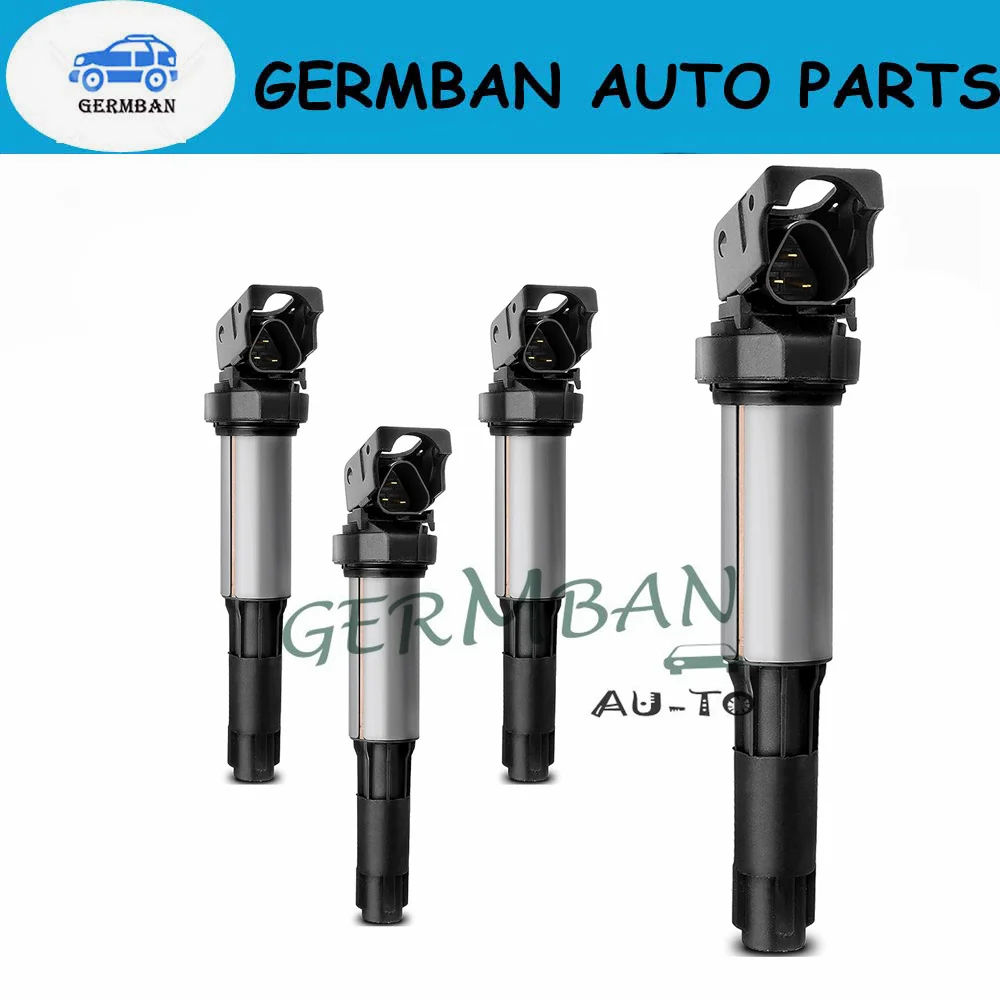 12131712219 4x ignition coil for BMW E46 E90 E91 E92 E93 E39 E60 E61 ...