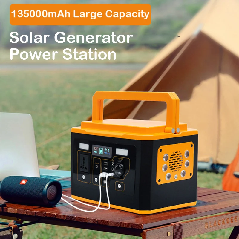 Portable-Power-Generator-500W-220V-Solar-Powerstation-110V-135000mAh ...
