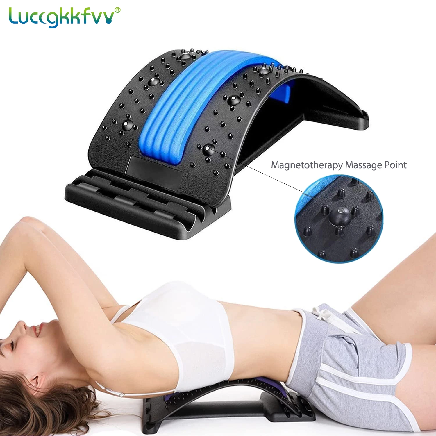 Back Stretcher Magnetotherapy Massage Tools Stretch Fitness Lumbar ...