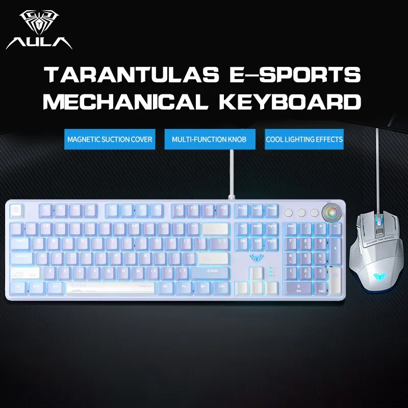 AULA F2088pro Mechanical Keyboard ESports Gaming Office Desktop Laptop ...