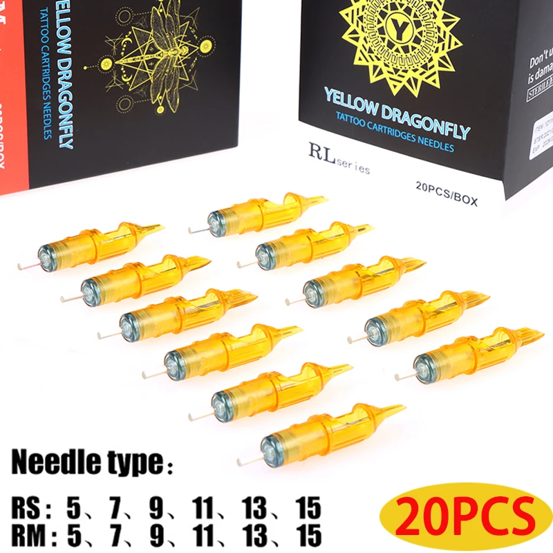 20PCS-Disposable-Semi-Permanent-Makeup-Tattoo-Cartridge-Needle-5RM-7RM ...