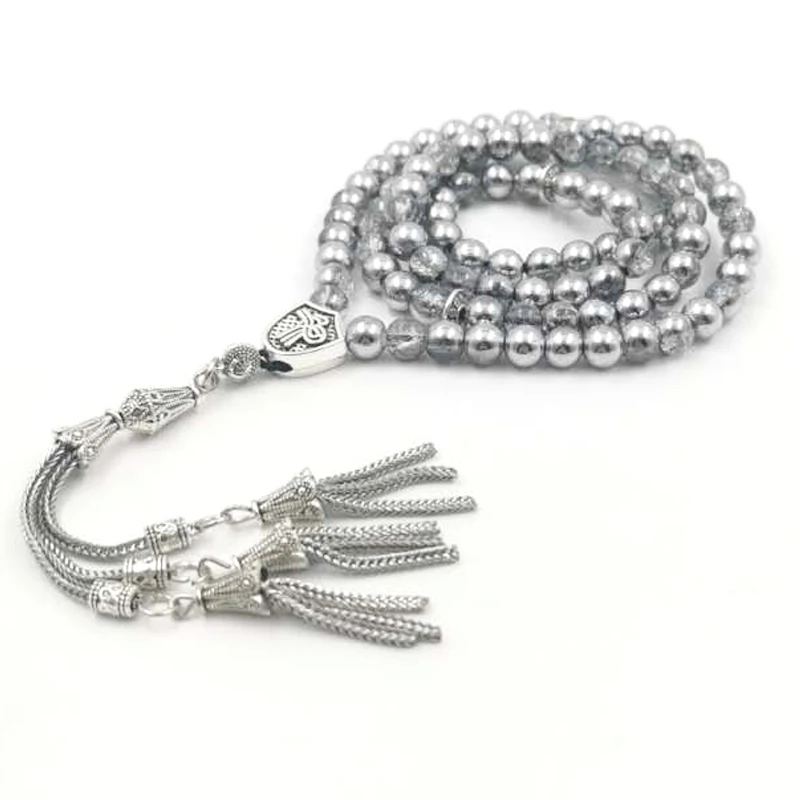 Tasbih Burst Crystal 6mm 99 Prayer Beads Muslim Rosary Bead Islamic ...