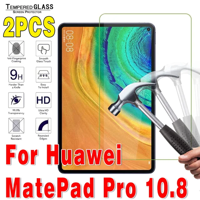 2Pcs Tempered Glass Tablet Screen Protector for Huawei MediaPad 10.4 ...