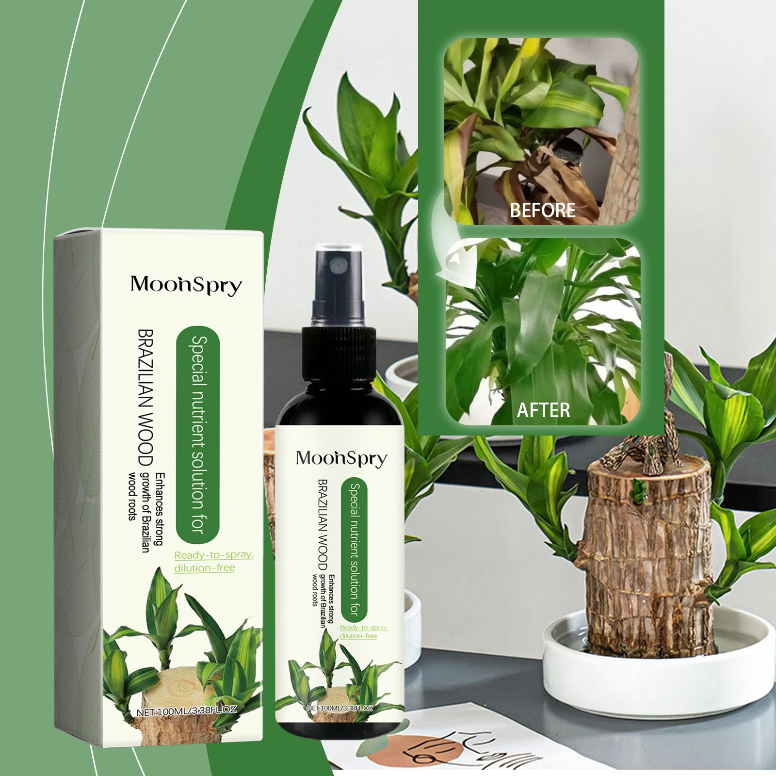 MoonSpry 100ml Plant Growth Enhancer Resurrection Liquid Concentrated ...