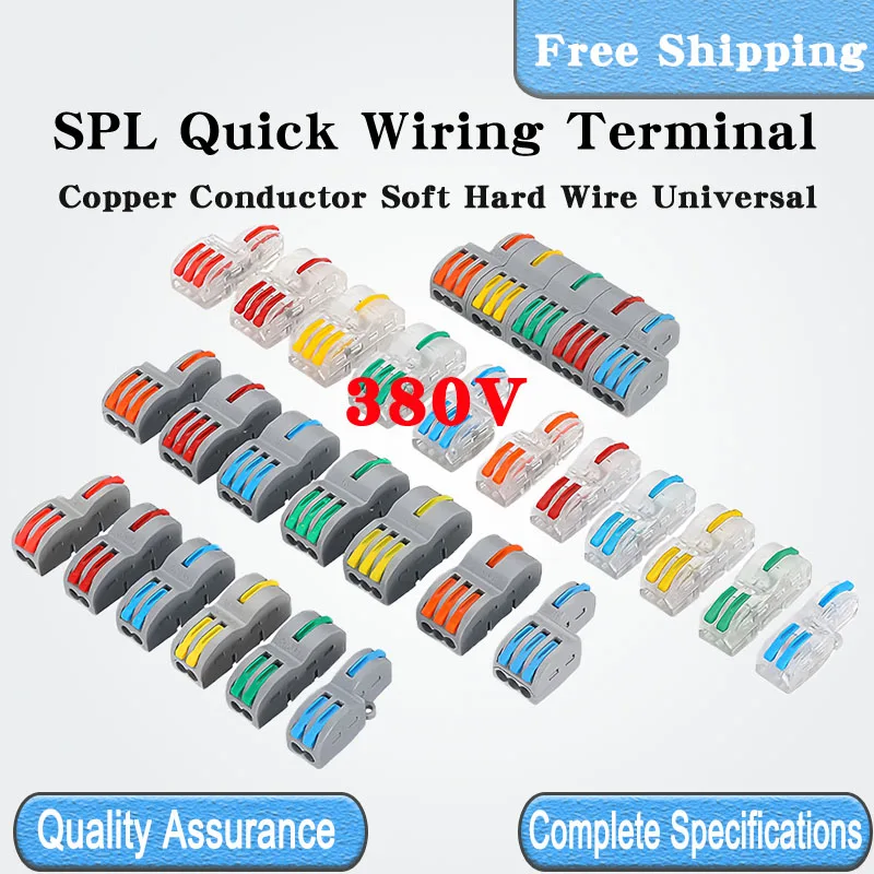 1-In-Multiple-Out-SPL-Quick-Wiring-Terminal-Splitter-Wiring-Cable-Push ...