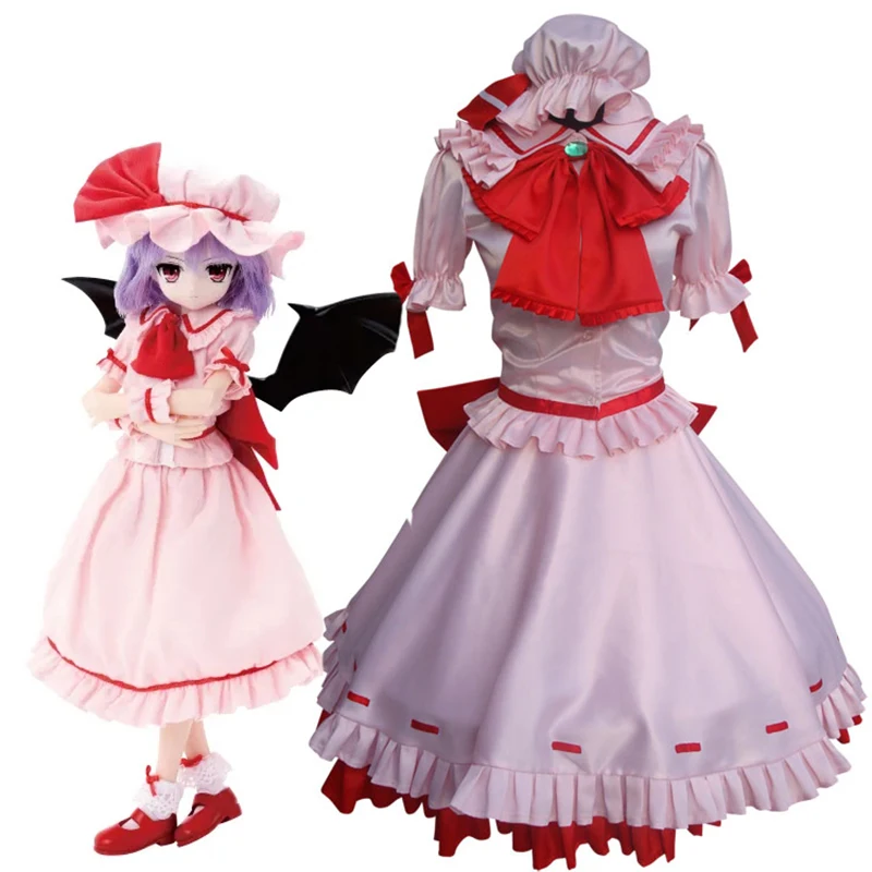 Touhou Project Cosplay Remilia Scarlet Costume Full Set Halloween ...