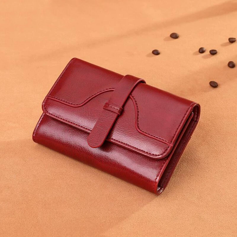 Genuine Leather Wallets Women | Leather Rfid Card Holder | Leather ...
