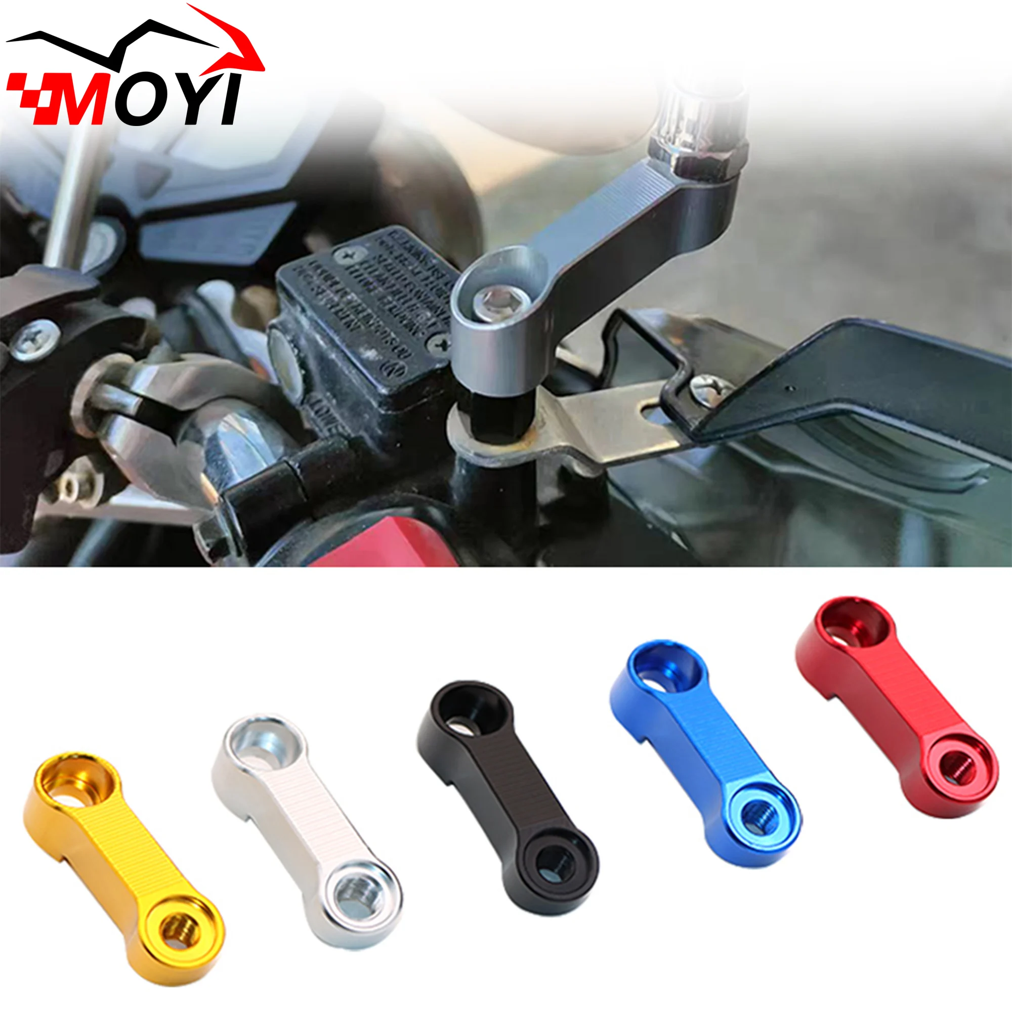 Motorcycle-Rearview-Mirrors-Extension-Riser-Extend-Adapter-Mirror ...