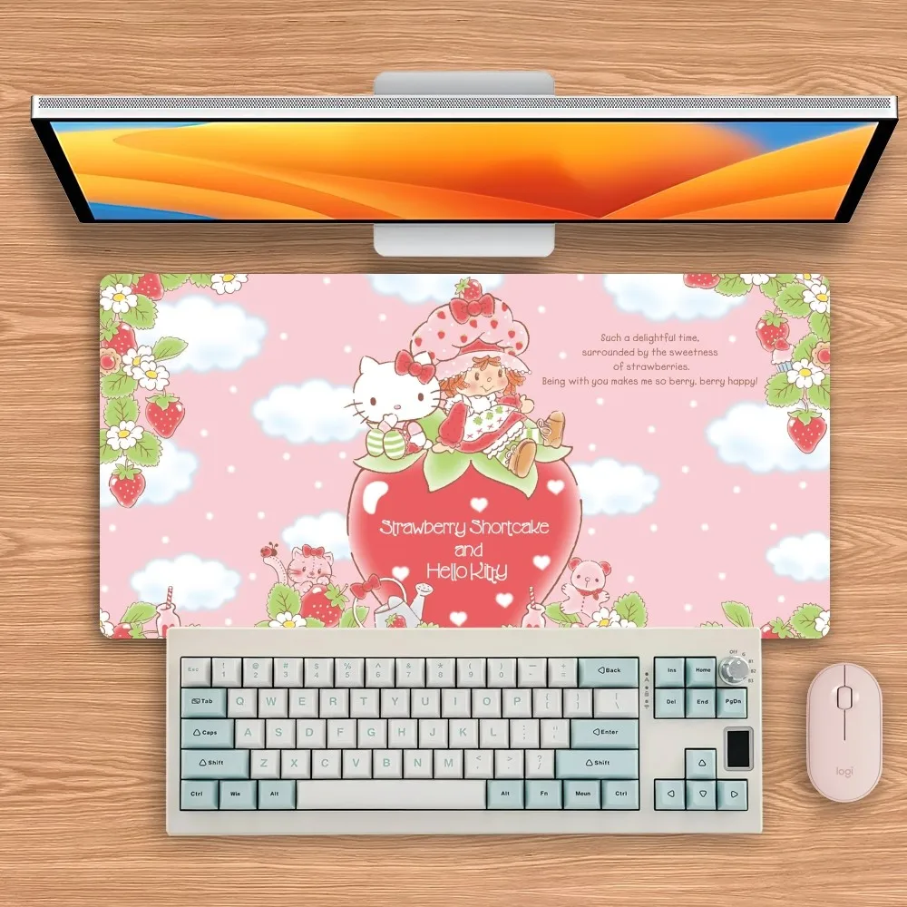 Cartoon-S-Strawberry-S-Shortcake-Mouse-Pad-Big-Keyboard-Desk-Computer ...