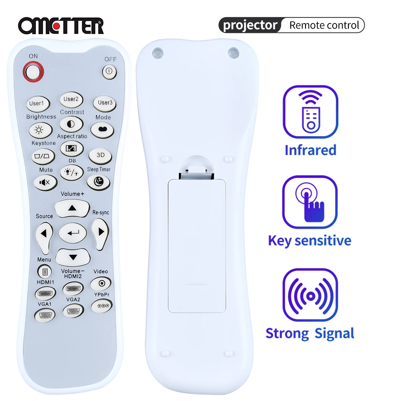 Replace-for-Optoma-Projector-Remote-Control-HD26-GT1080-HD141X-HD143X ...