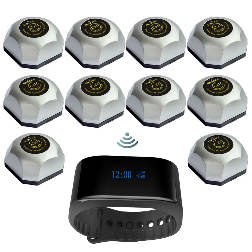 Fashion Wireless Calling System Wrist Bracelet Watch Pager Waterproof ...