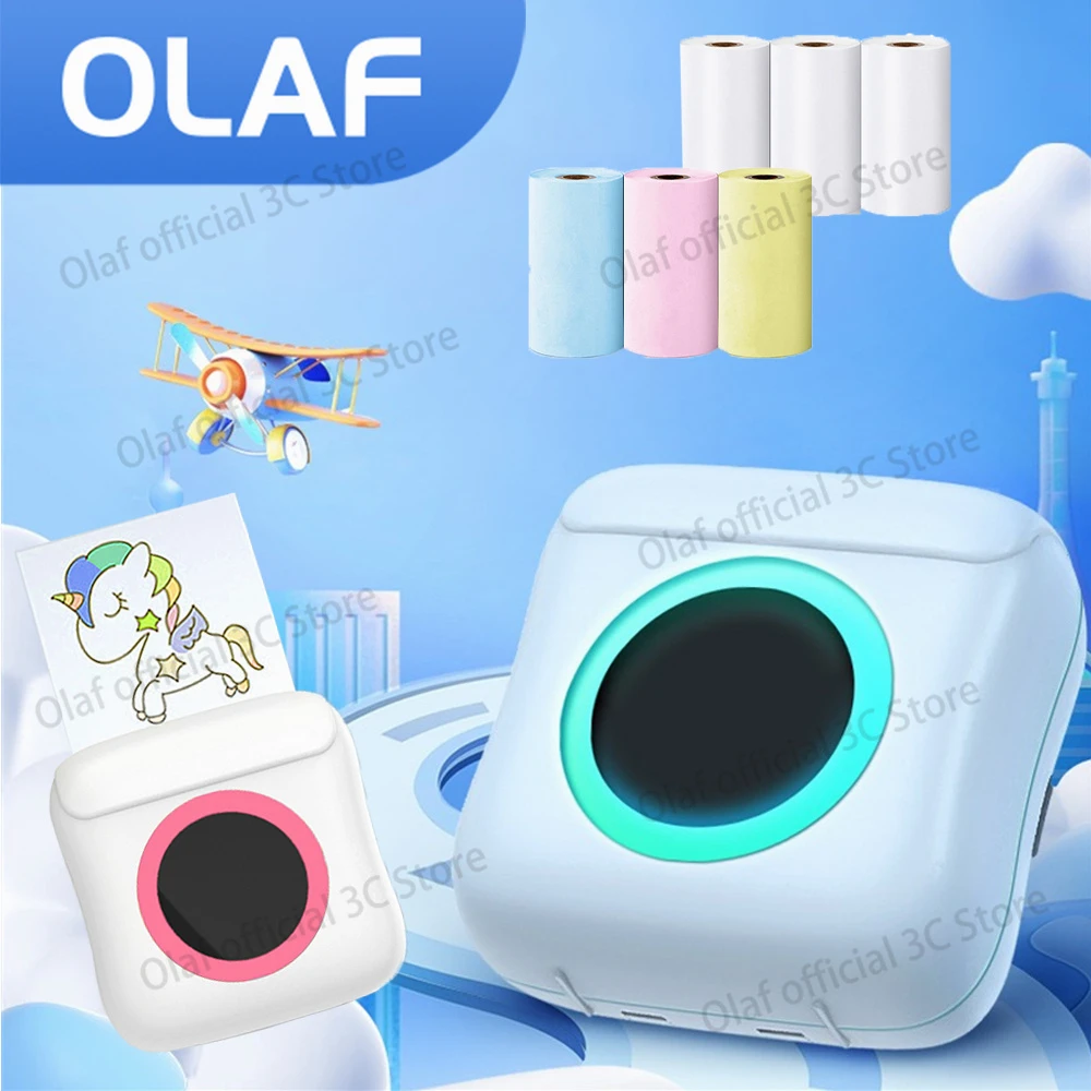 Olaf-Mini-Label-Maker-Machine-Impressora-de-bolso-sem-fio-Impressoras ...