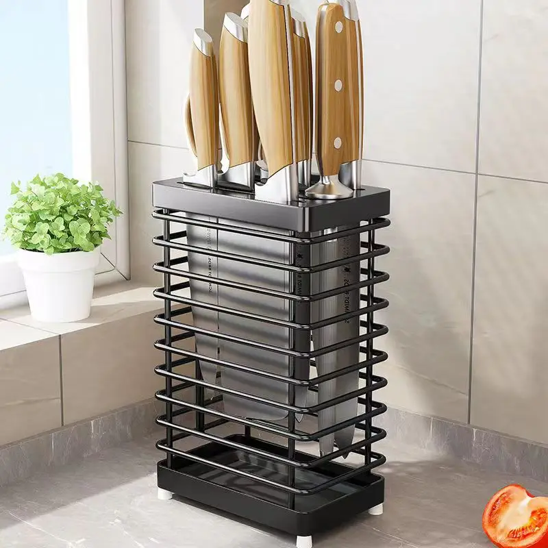 Universal-Knife-Organizer-Stainless-Steel-Kitchen-Drainage-Vegetable ...