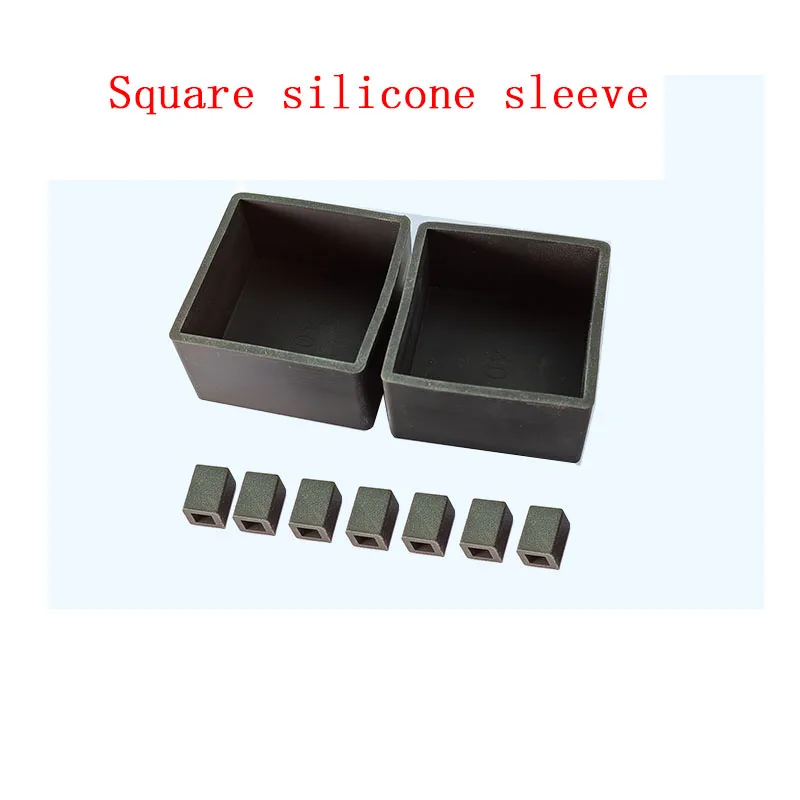 High temperature resistant square silicone sleeve rubber protective cap ...