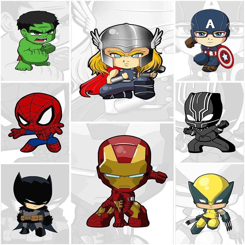 Pintura de diamantes 5D DIY de superhéroe de Disney, Hulk, Stephen ...
