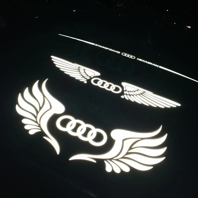 Audi Car Reflective Sticker Body Decoration Laser Decals For Audi A3 A4 ...