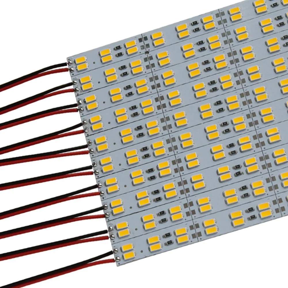 10pcs12v-24v-25cm-50cm-LED-Hard-Strip-Rigid-Bar-Double-Row-144-leds-m ...