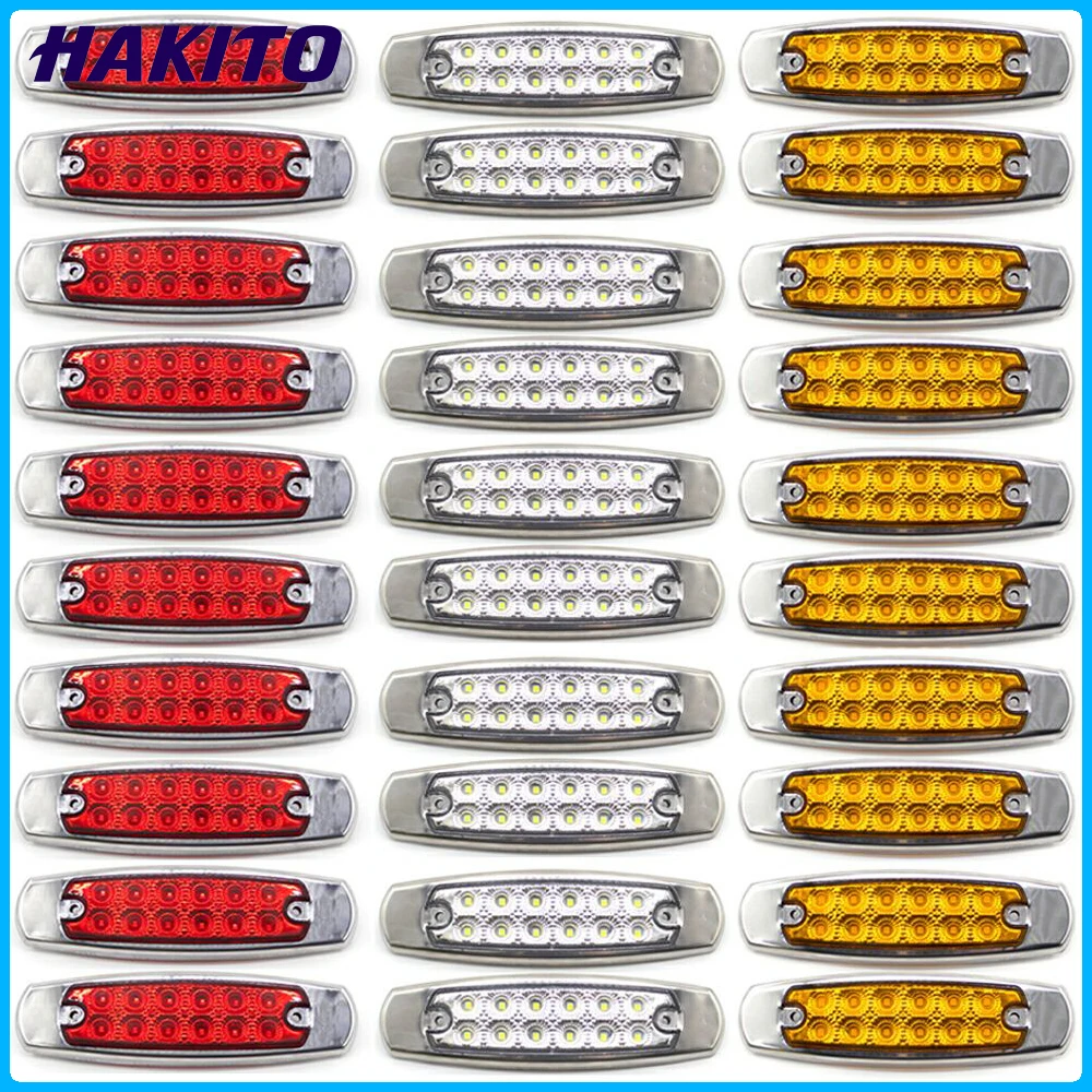 10Pcs-12V-24V-LED-12LED-Car-Side-Marker-Light-Universal-For-Truck-For ...