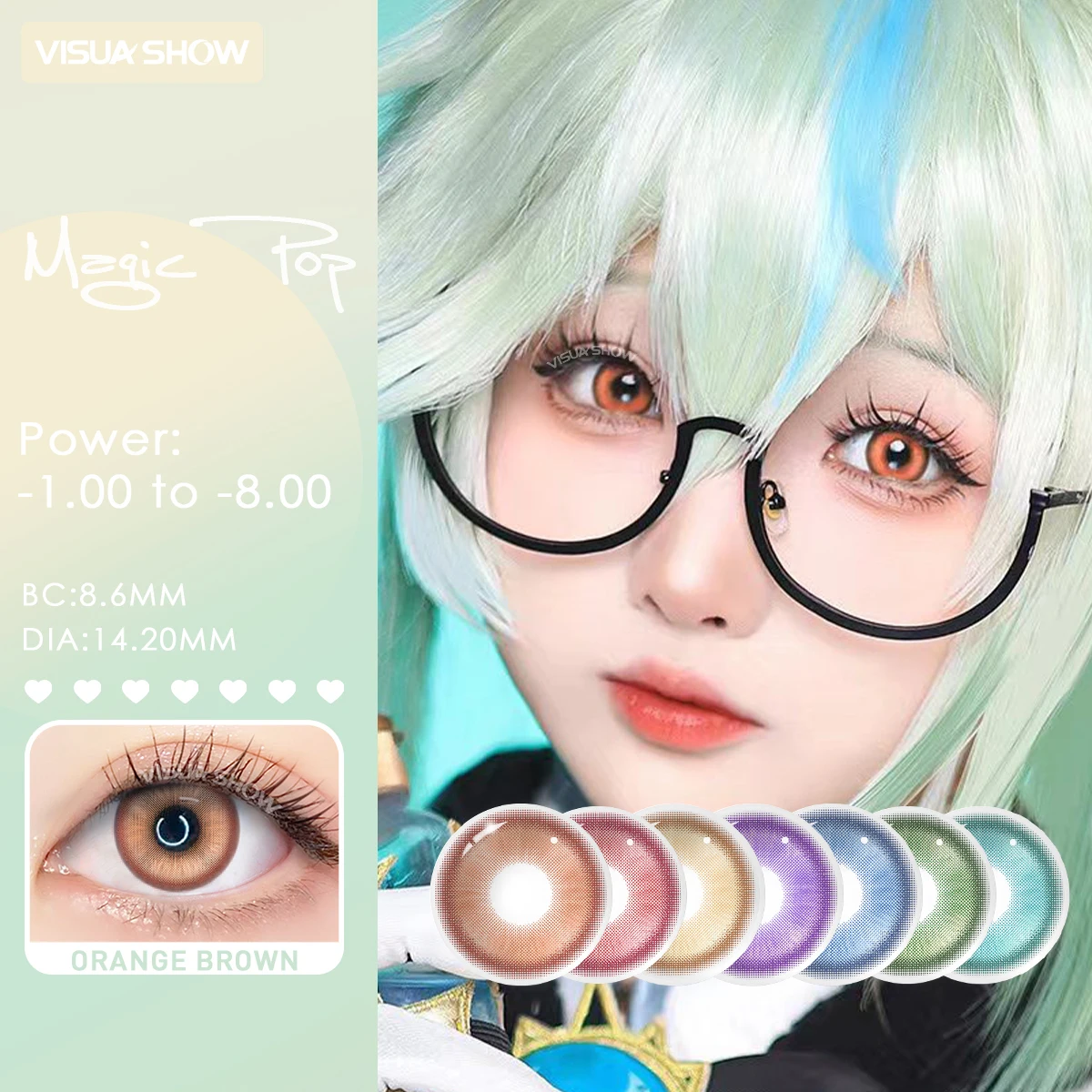 VISUASHOW-Lentes-de-Contato-Colorida-com-Prescri-o-Lente-Violeta-Cosm ...