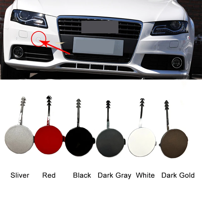 Car-Front-Bumper-Towing-Tow-Hook-Eye-Cover-Cap-for-Audi-A4-B8-2009-2012 ...