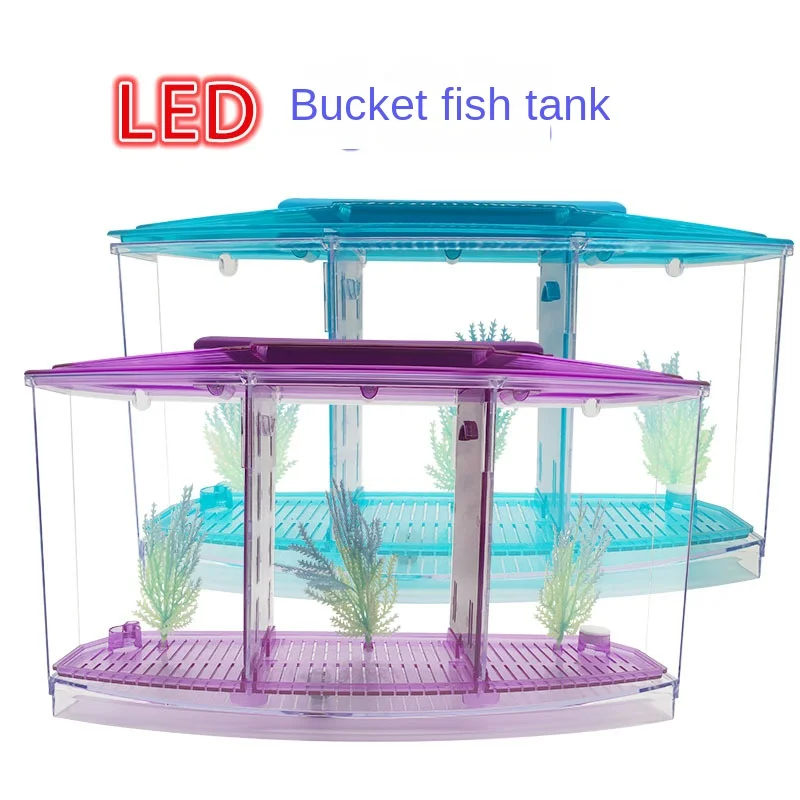Mini-Small-Fish-Tank-Aquarium-Betta-Box-Betta-Tank-Office-Fish-Small ...