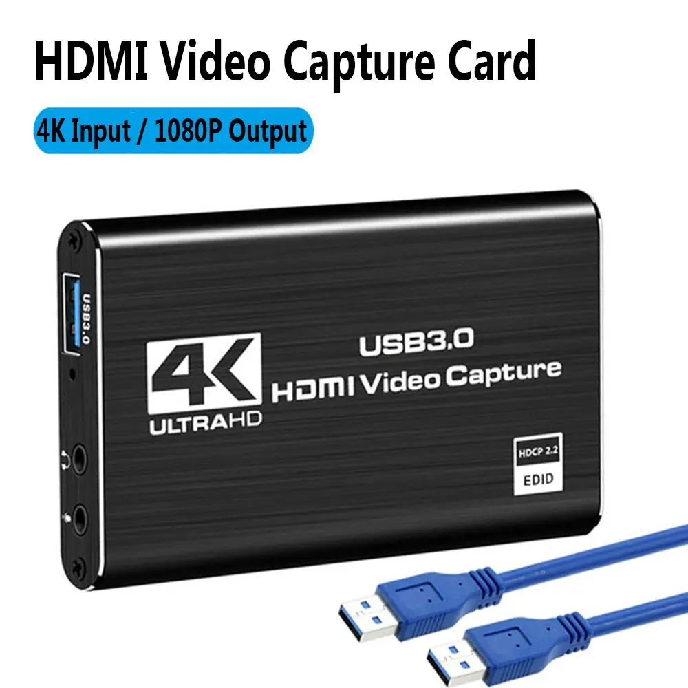 Aluminum Alloy 4k Grabber 1080p 60fps Camera Camcorder Video Capture ...