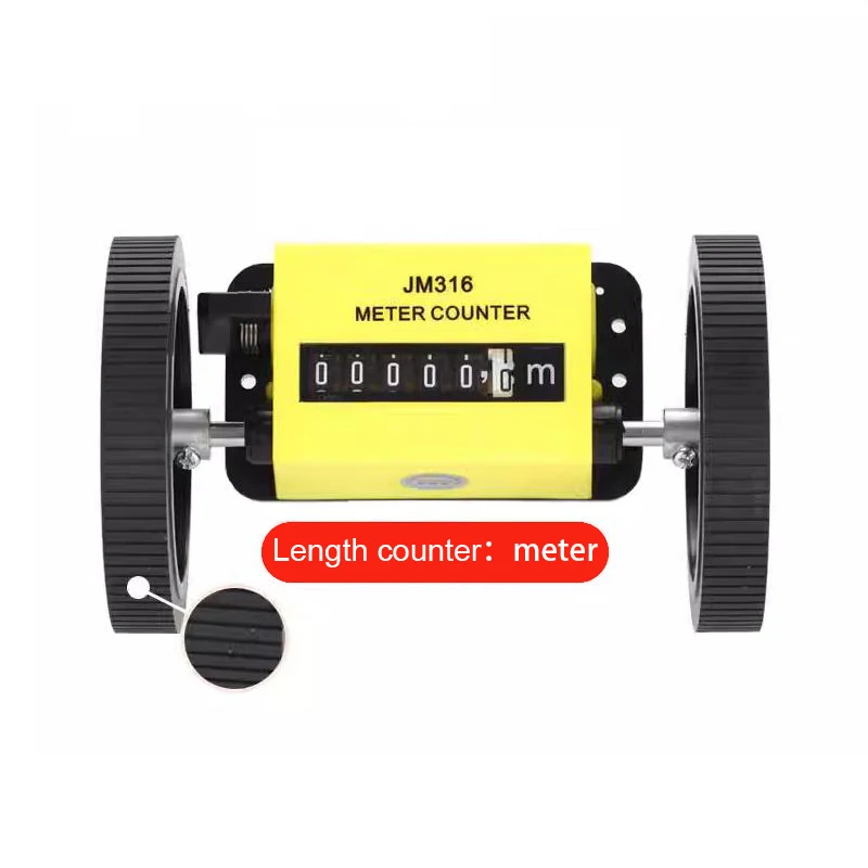 JM316 Mechanical Length measuring Textile Fabric Yarn Wheel Meter ...