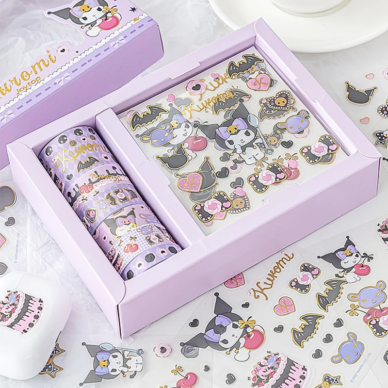 Kawaii Cartoon Kuromi Sanrio Sticker Box - KawaiiMerch.com