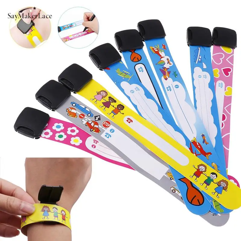 New-4Pcs-Children-Travel-Outdoor-Safe-Anti-lost-Wristband-Safety ...