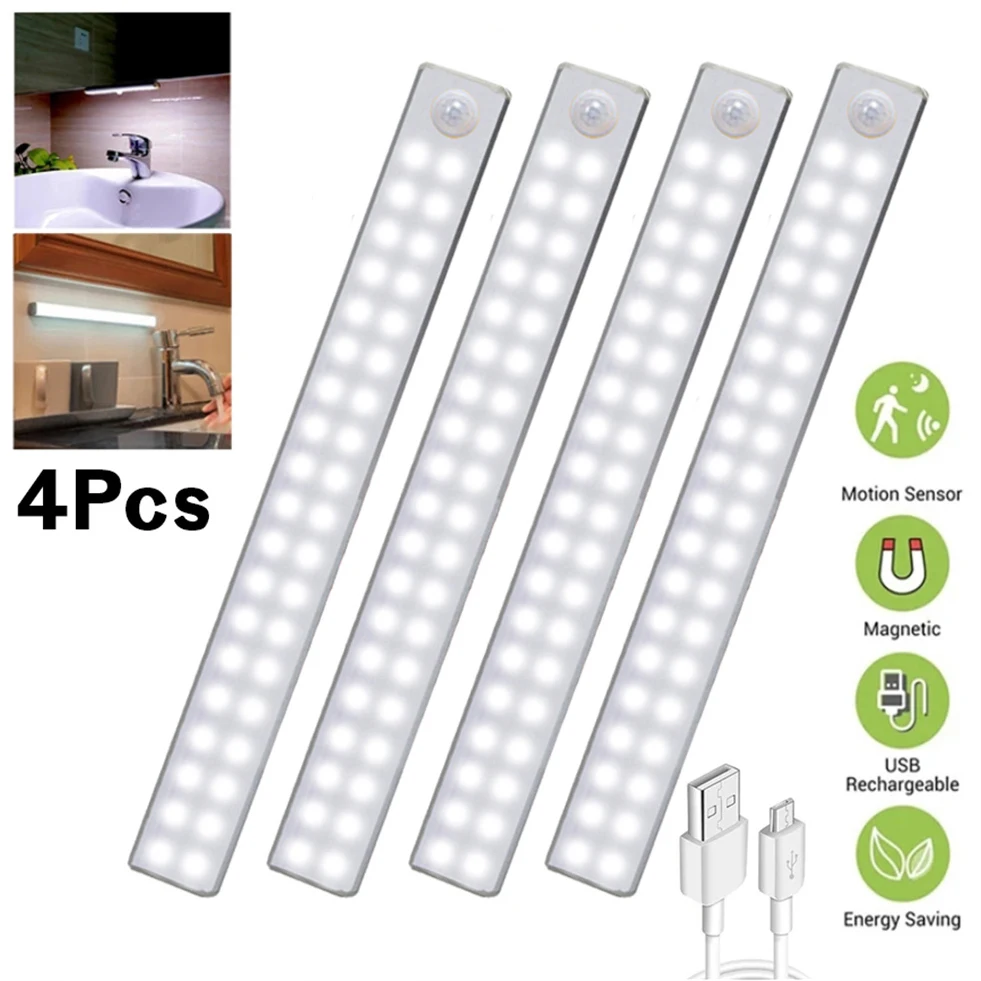 Led Motion Sensor Licht Draadloze Nachtlampje Slaapkamer Keuken Closet ...