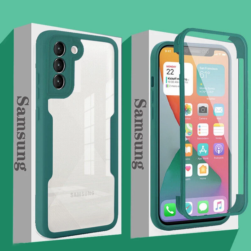 360-Full-Body-Front-Back-Protective-Case-For-Samsung-S23-S22-Ultra-S21 ...