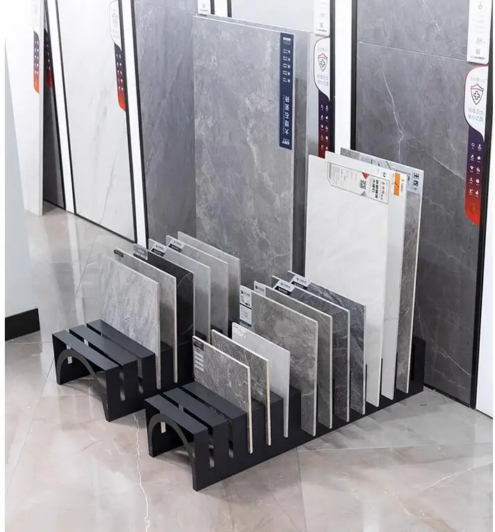 Large board tile display rack, wooden floor display rack, vertical ...