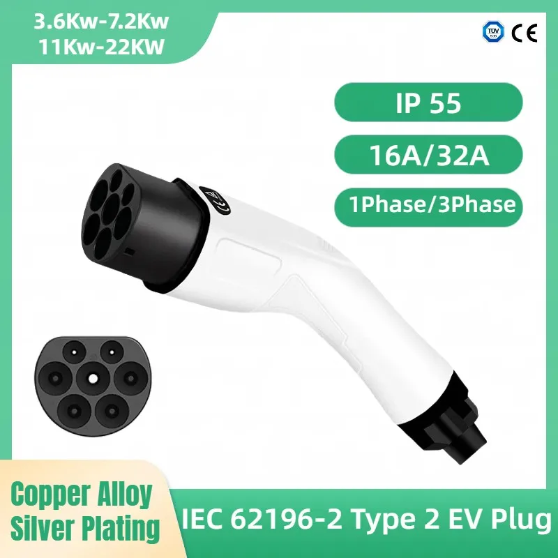 Type 2 electric vehicle male charger plug charging station replacement ...