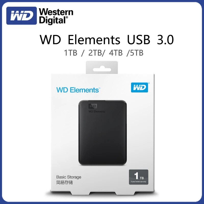 Original!!! Western Digital Wd Elements Hard Drive Hard Disk Hdd 2.5 ...